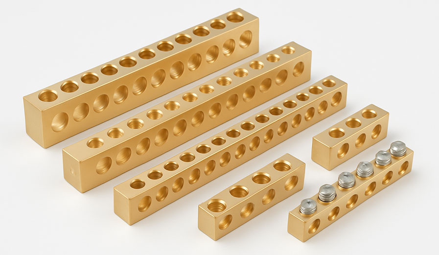 Brass Neutral Links & Neutral Bar Connectors | Electrical Panel Solutions
